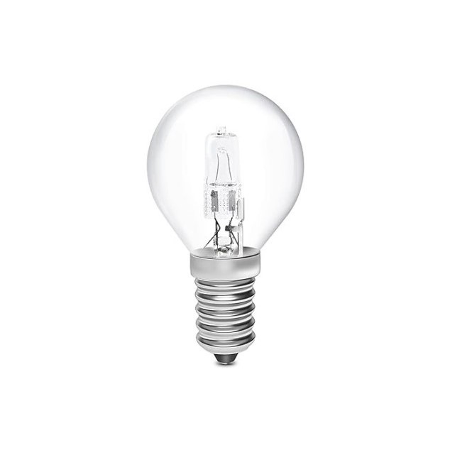 Lusion Lighting Fancy Round 28W E14 3000K Clear Halogen Globe