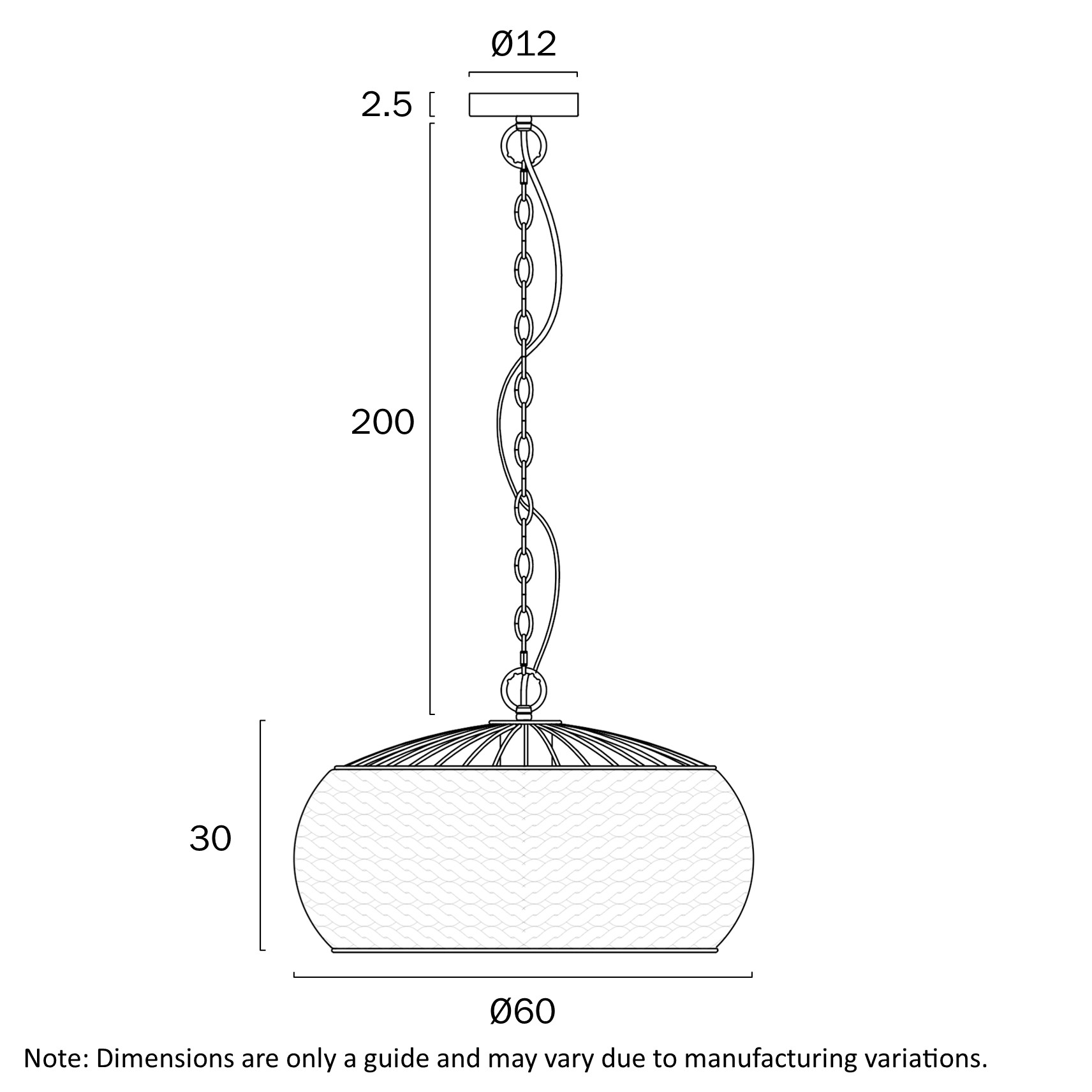 Telbix Lighting Antera Natural Pendant - 2 Sizes