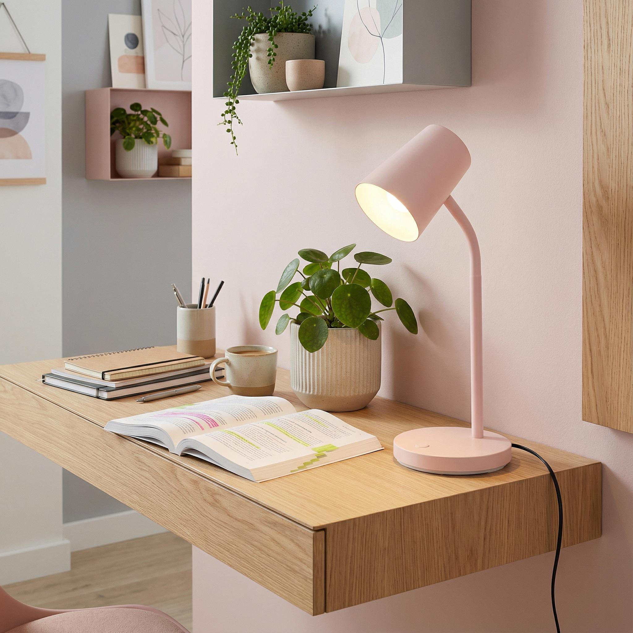 Jasper Desk Lamp Pink 205212N