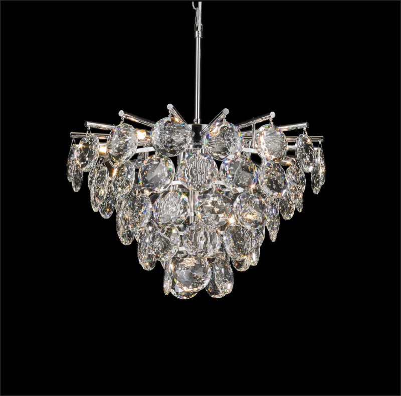 Ludford Crystal Chandelier 500mm - 2 Colours