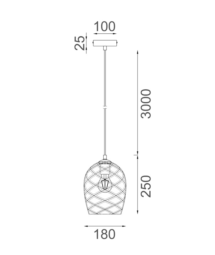 Neta2 Amber 1LT Pendant