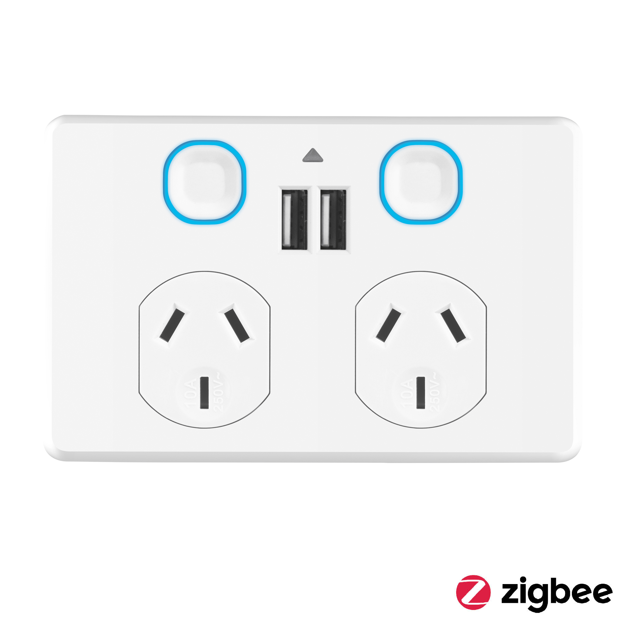 Mercator Lighting IKUU Double GPO with 2 USB Ports SPPUSB02